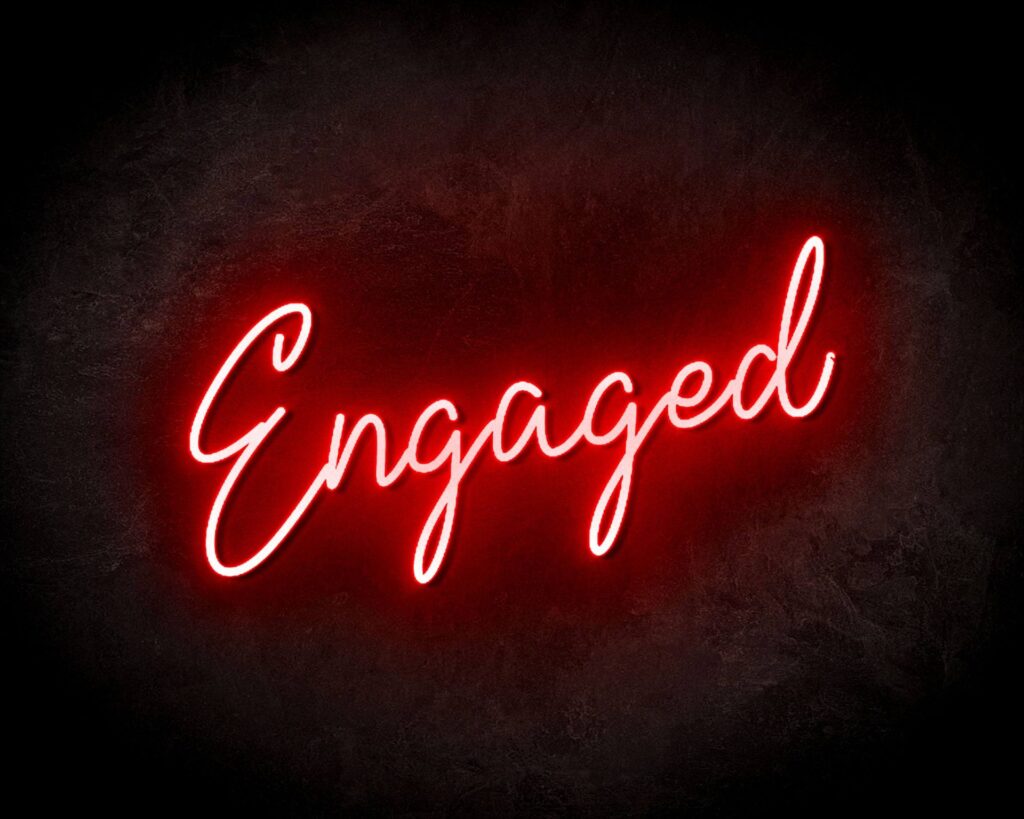 LED Neon Sign Engaged - Neon Company - COM